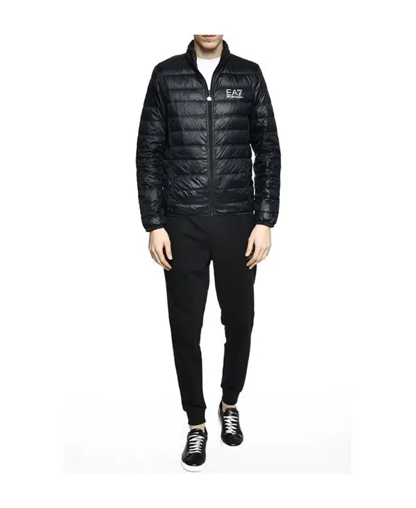 EA7 Logo Puffer Jacket - Black