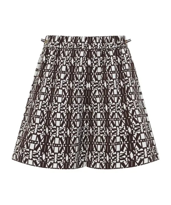 Max Mara Taiga All-over Logo Printed Shorts - No