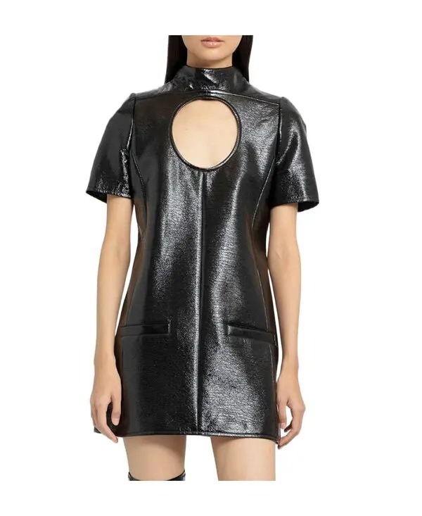 COURREGES Courrèges Short-sleeved Mini Dress With Cut-out Detail