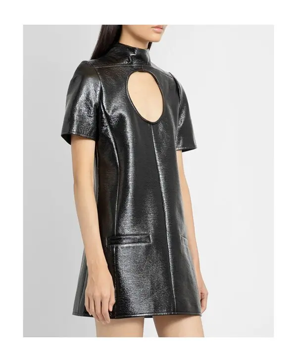 COURREGES Courrèges Short-sleeved Mini Dress With Cut-out Detail