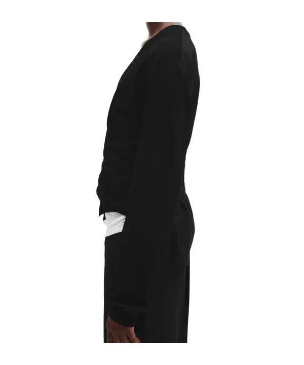 ANN DEMEULEMEESTER Asymmetric Spliced Cardigan