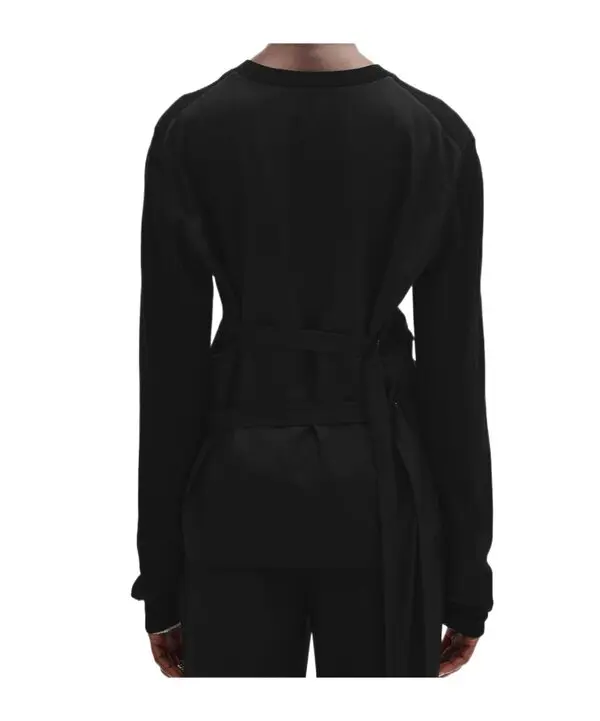 ANN DEMEULEMEESTER Asymmetric Spliced Cardigan
