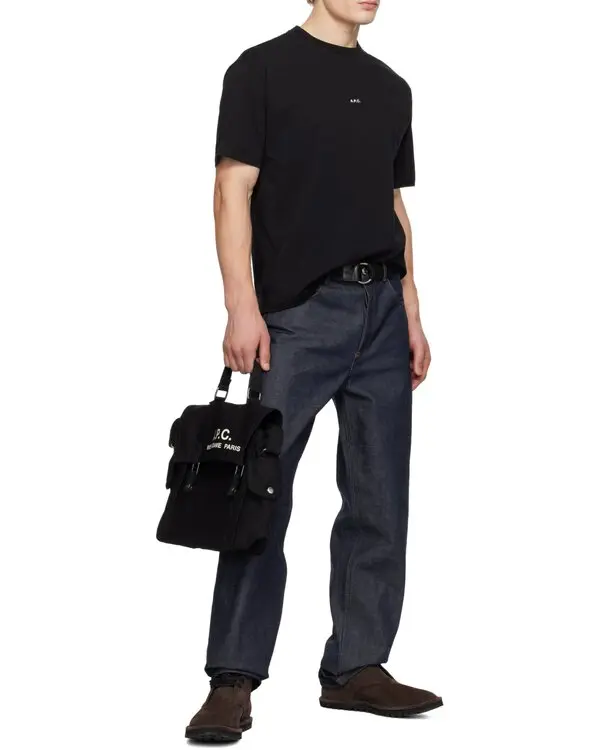 A.p.c. Logo E,broidered Crewneck T-shirt