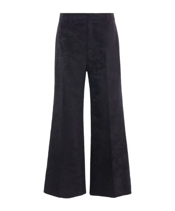 Chloé Floral Jacquard Wide-leg Pants