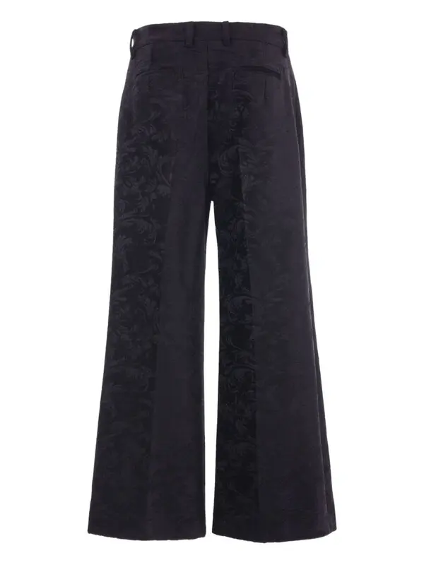 Chloé Floral Jacquard Wide-leg Pants