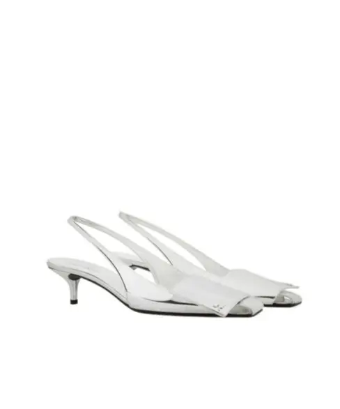 COURREGES Fold Slingback Pumps - Mirror