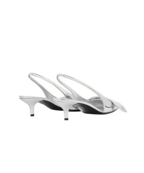 COURREGES Fold Slingback Pumps - Mirror
