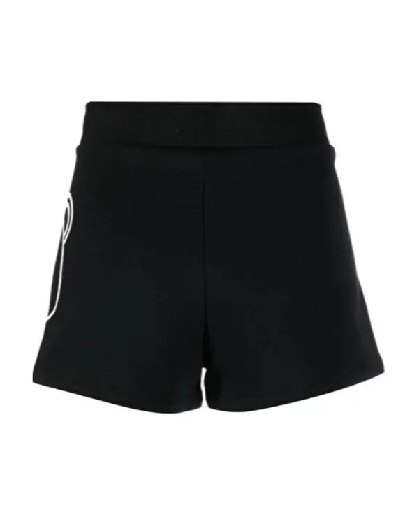 Moschino Teddy Bear Pattern Knitted Velvet Sports Shorts