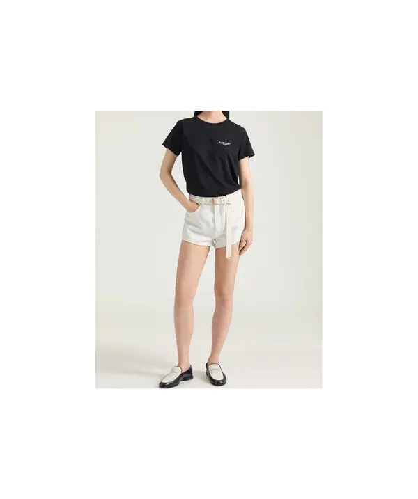 Givenchy Voyou Belt In Shiny Leather - Ivory