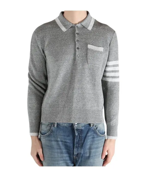 Thom Browne Knitted Polo Shirt
