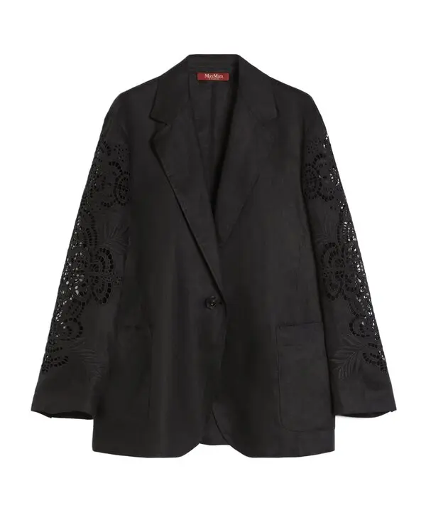 Max Mara Angizia Embroidered Oversized Jacket