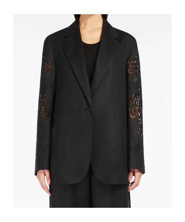 Max Mara Angizia Embroidered Oversized Jacket