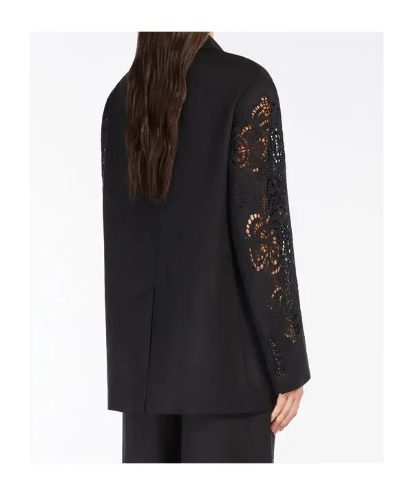 Max Mara Angizia Embroidered Oversized Jacket