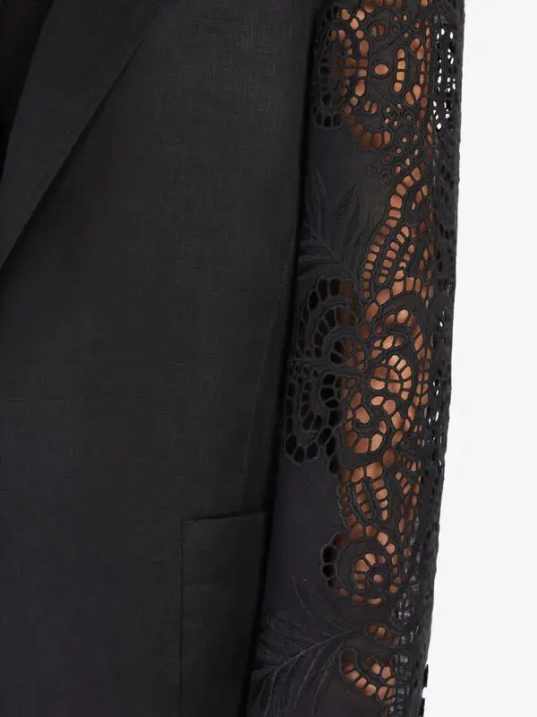 Max Mara Angizia Embroidered Oversized Jacket