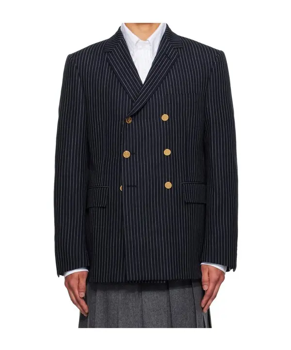 Thom Browne Pinstripe Wool Blazer