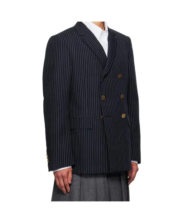 Thom Browne Pinstripe Wool Blazer