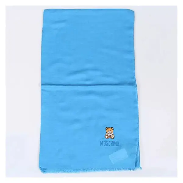 Moschino Logo Scarf - Blue