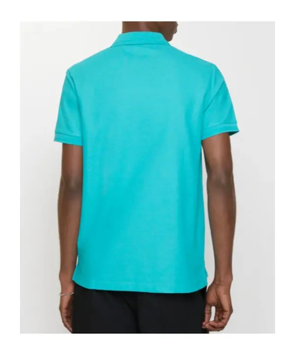 Burberry Cotton Polo Shirt - Atomic Blue