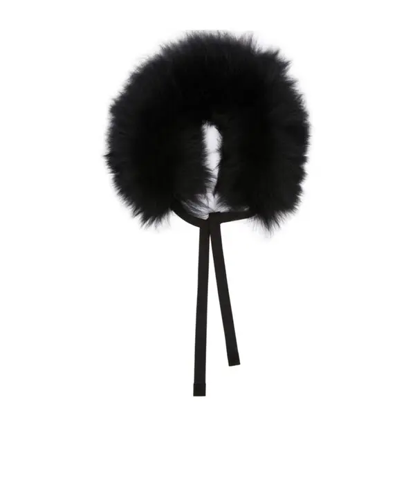 Max Mara Sheepskin Hood Trim - Black
