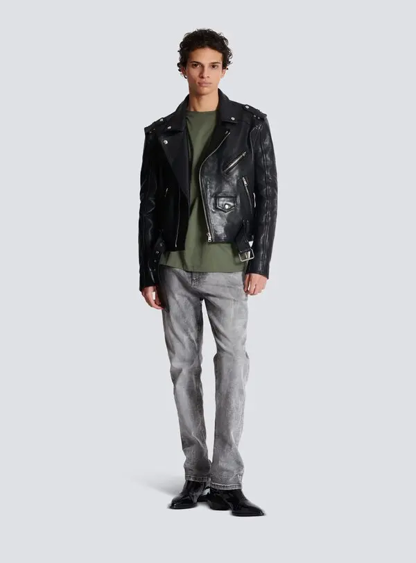 Balmain Regular-fit Denim Jeans - Gray