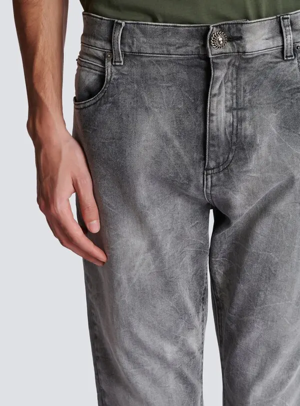 Balmain Regular-fit Denim Jeans - Gray