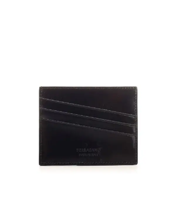 FERRAGAMO Logo Embossed Cardholder
