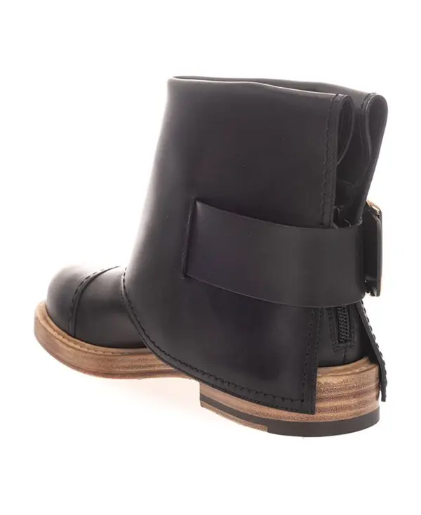 Alexander McQueen Buckle Detail Ankle Boots