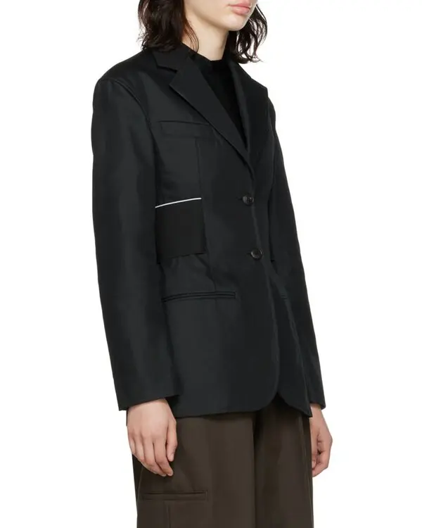 Alexander Wang Logo-print Elasticated-waist Blazer