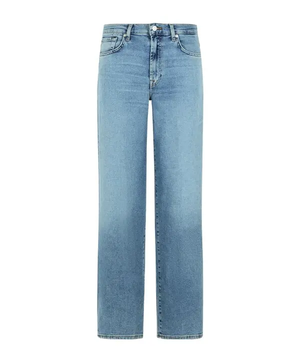 7 For All Mankind Stovepipe Straight Jeans - Blue