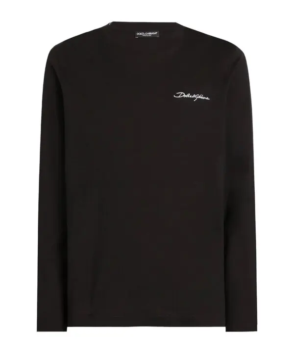 Dolce & Gabbana Dolce Gabbana Logo Embroidered Crewneck T-shirt