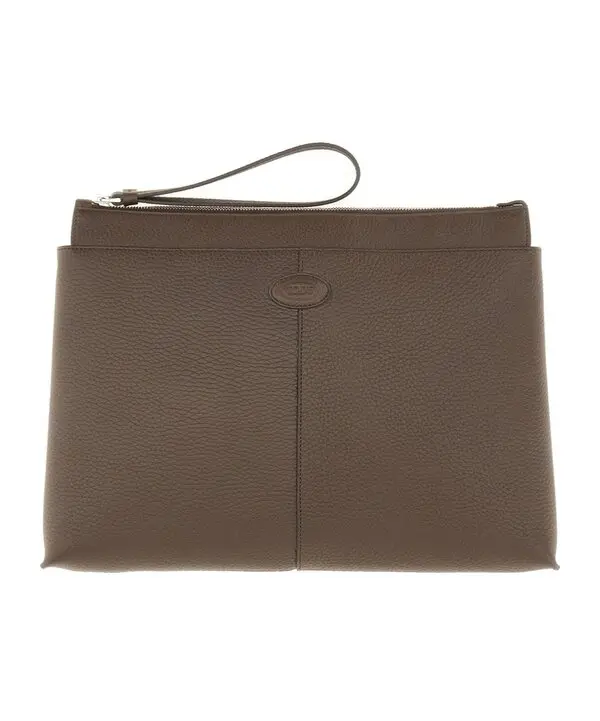 TOD'S Document Holder Pouch - Brown