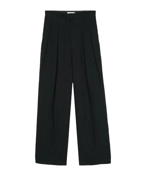 Barena Venezia Pleat Detail Trousers - Black
