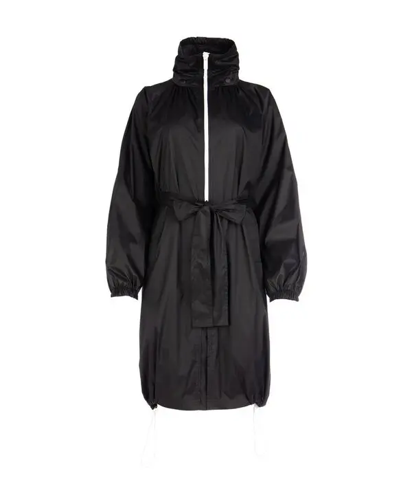 Givenchy Mid-length Belted Raincoat - Black