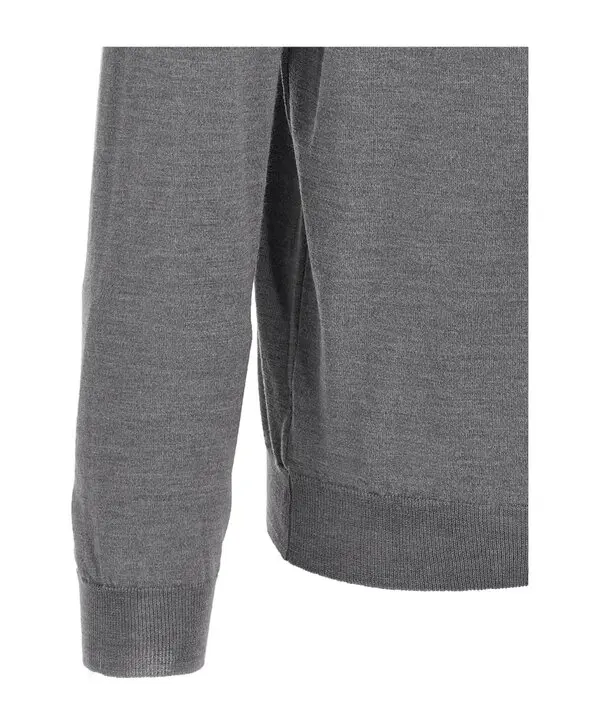 ZANONE Flexwool Long-sleeve Polo Shirt - Grey
