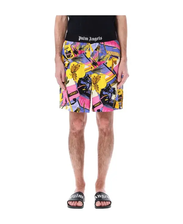 Palm Angels Miami Mix Easy Shorts - Multicolor