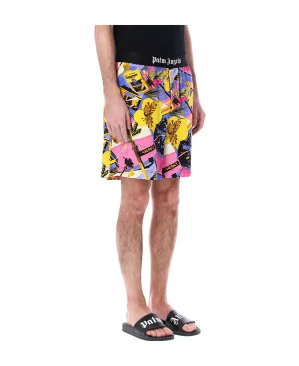 Palm Angels Miami Mix Easy Shorts - Multicolor