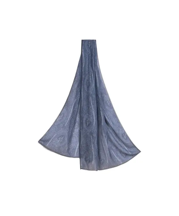 Etro Paisley Scarf - Blue