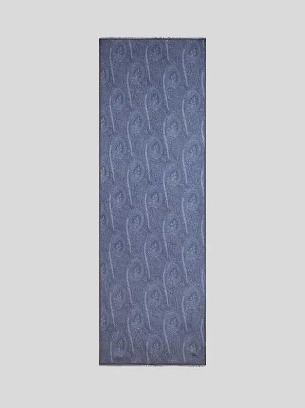 Etro Paisley Printed Frayed-edge Scarf