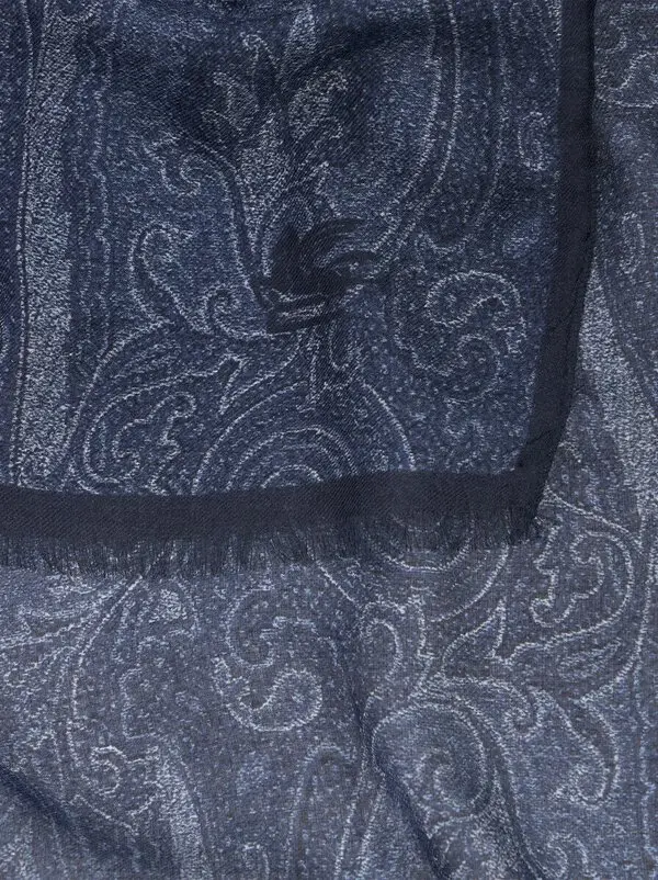 Etro Paisley Printed Frayed-edge Scarf