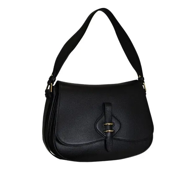 COCCINELLE Mavery Flap Shoulder Bag - Black