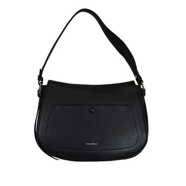 COCCINELLE Mavery Flap Shoulder Bag - Black