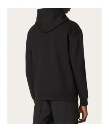 Valentino Garavani Logo Patch Drawstring Hoodie