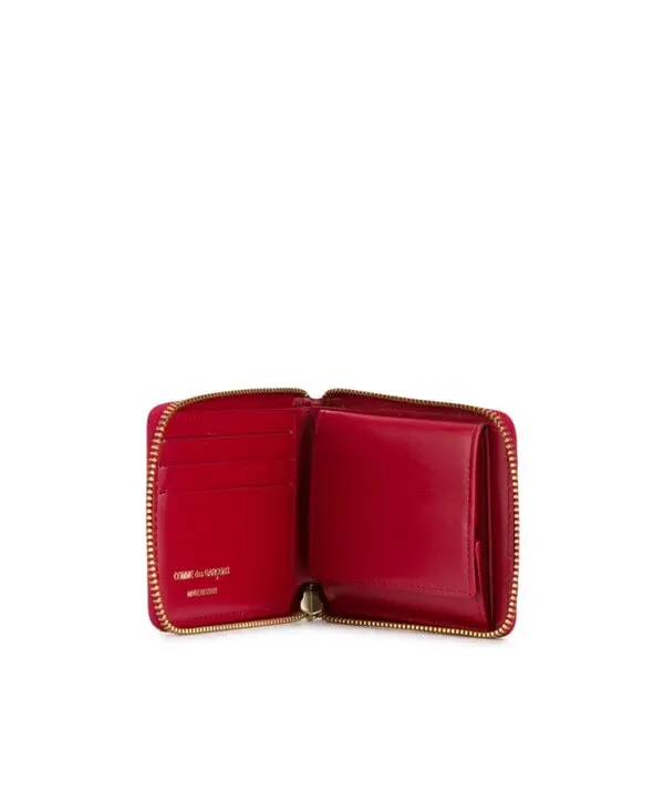 Comme Des Garçons Logo Wallet - Red