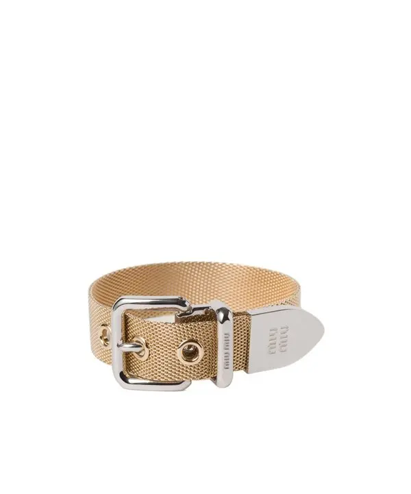 Miu Miu Metal Bracelet - Gold/steel