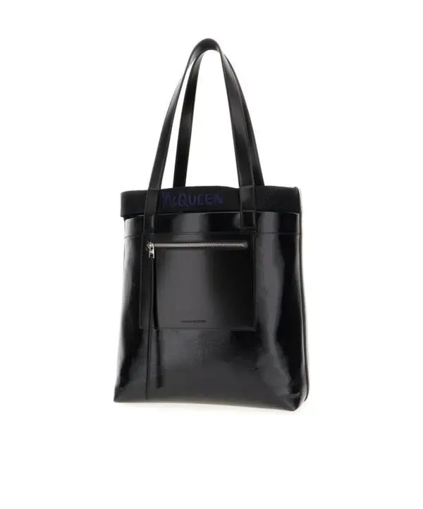 Alexander McQueen Logo Printed Tote Bag