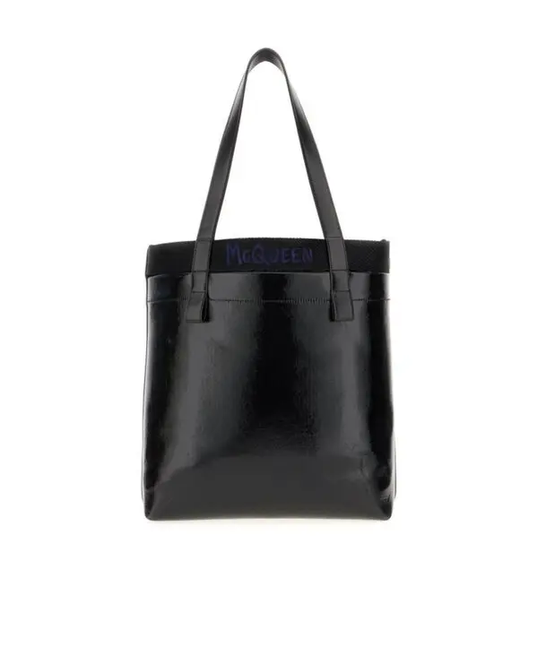 Alexander McQueen Logo Printed Tote Bag