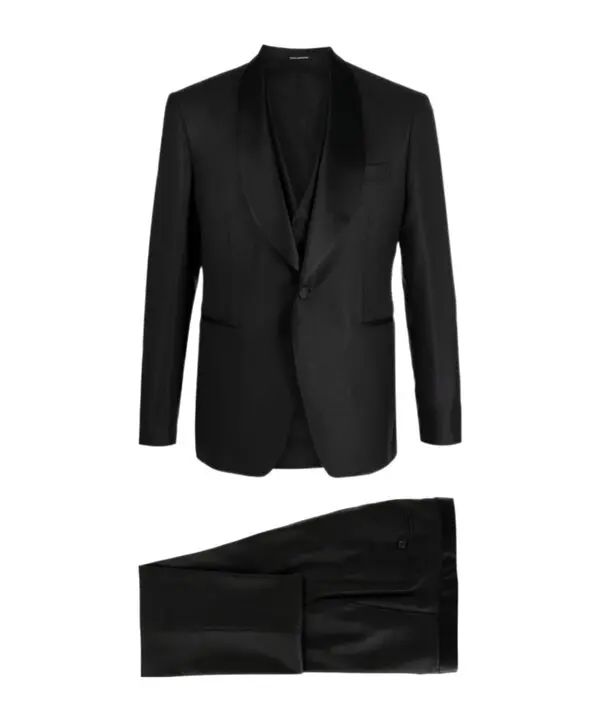 Tagliatore Single-breasted Three-piece Suit - Black