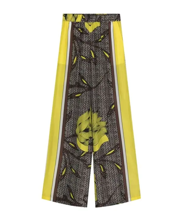 P.a.r.o.s.h Floral Print Silk Trousers