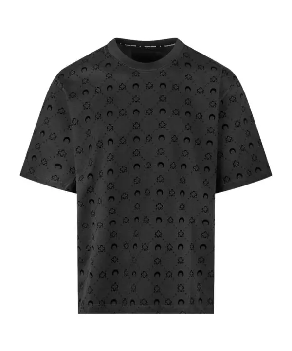 MARINE SERRE Moonogram Flocked T-shirt