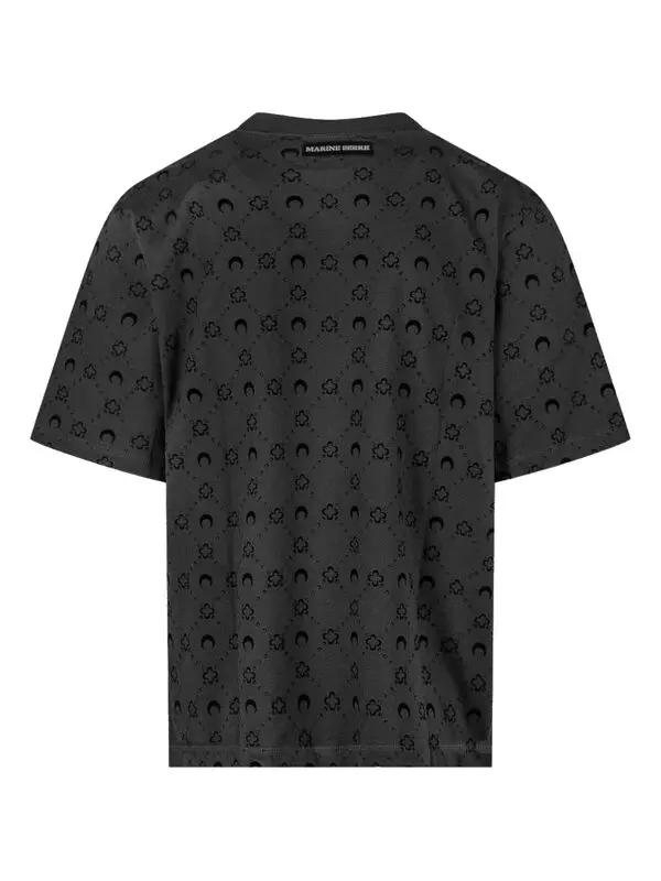 MARINE SERRE Moonogram Flocked T-shirt